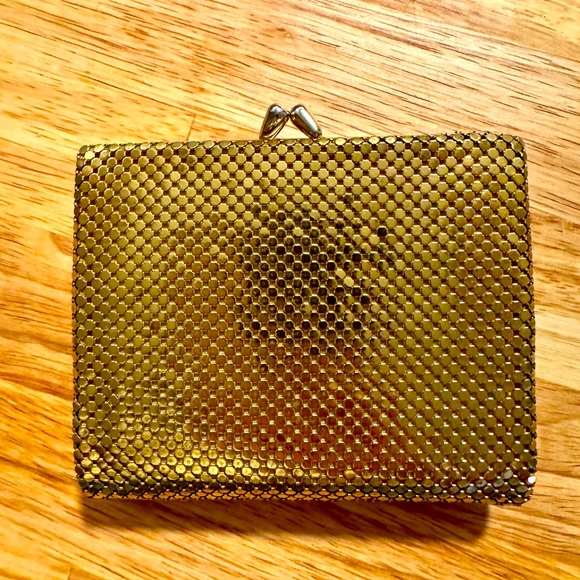 Whiting & Davis | Accessories | Whiting Davis Gold Metal Mesh Wallet ...